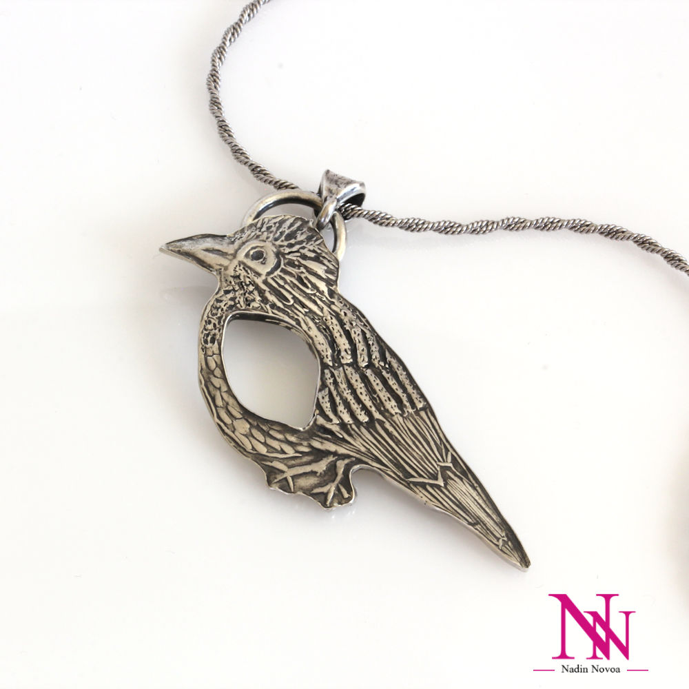 Silver Bird Pendant - Nadin Novoa